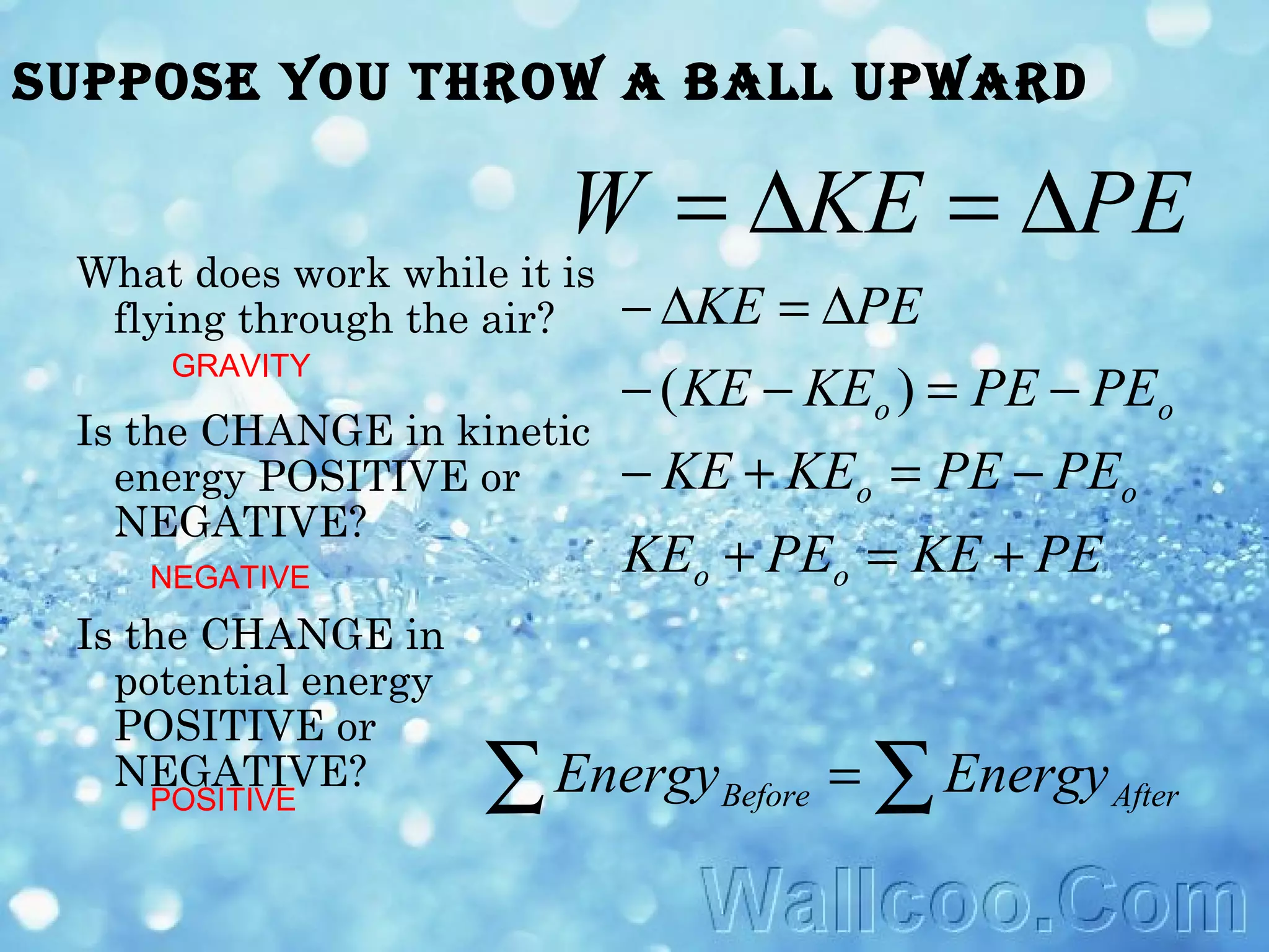 Ppt on work energy and power class xi science | PPT
