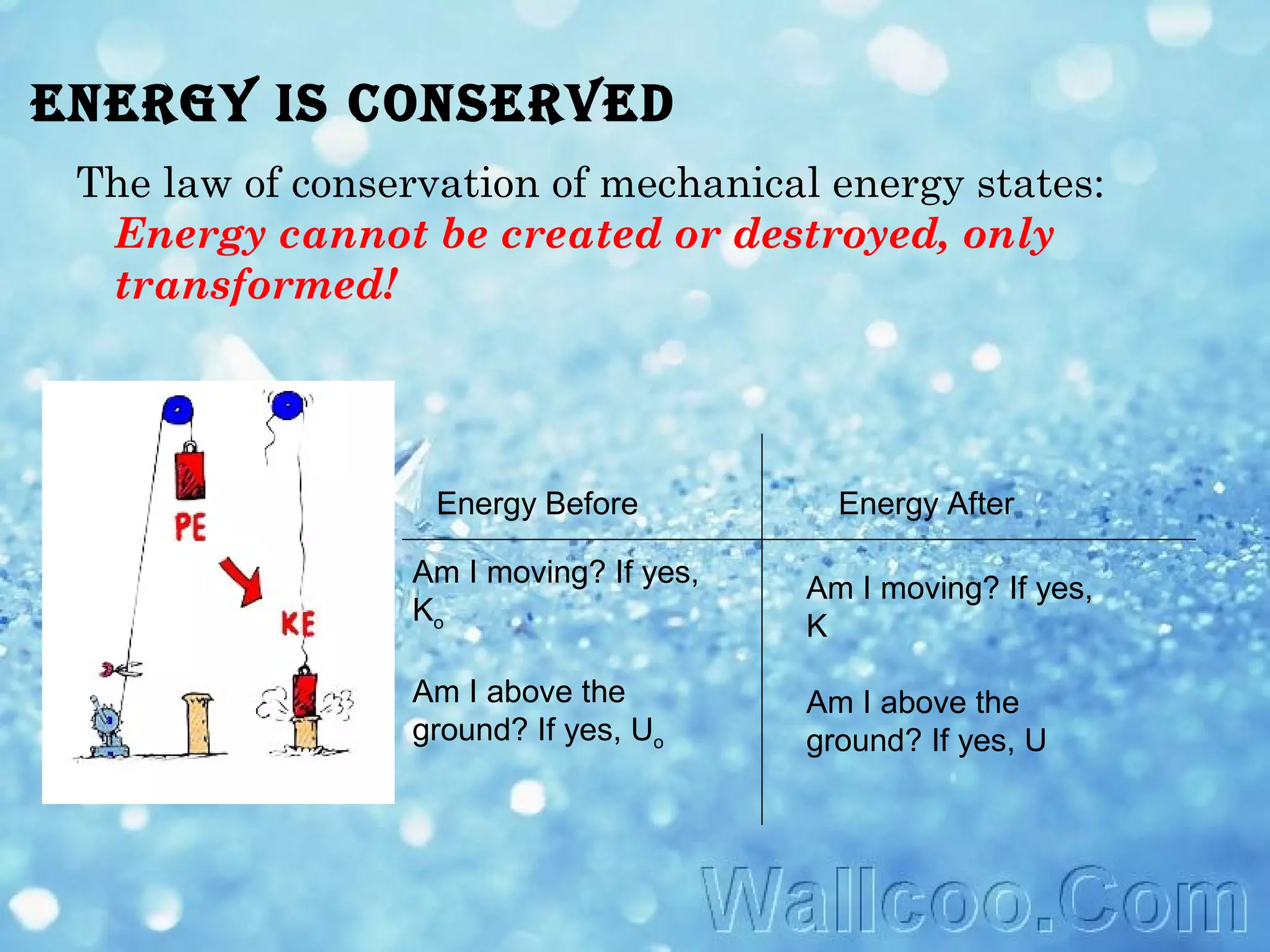 Ppt on work energy and power class xi science | PPT