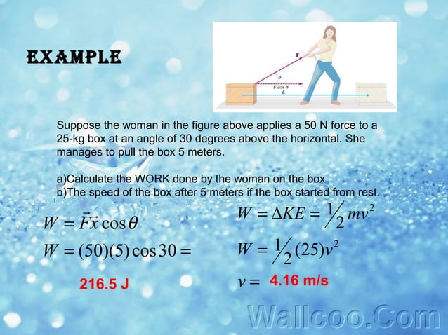 Ppt on work energy and power class xi science | PPT