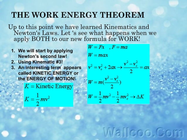 Ppt on work energy and power class xi science | PPT