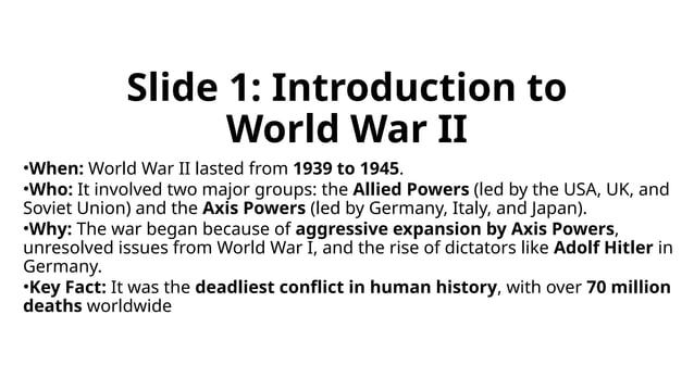 PPT On World War II in Script format.pptx