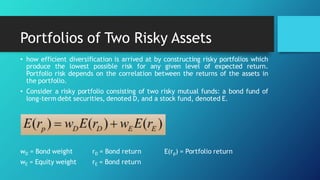PPT Optimal Risky Portfolios | PDF