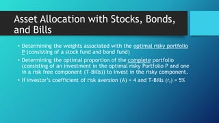 PPT Optimal Risky Portfolios | PDF