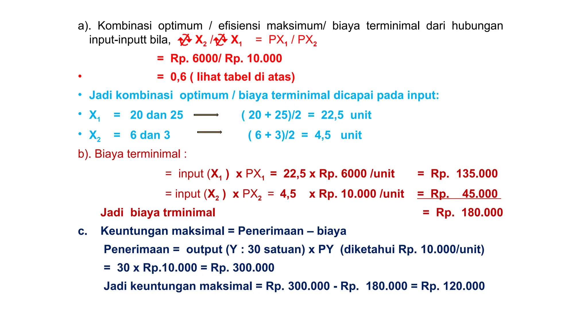PPT OPTIMASI HUBUNGAN INPUT-INPUT (2) 22 | PPTX