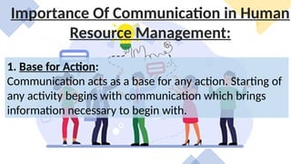 THE IMPORTANCE OF COMMUNICATION IN HUMAN RESOURCE MANAGEMENT | PPTX
