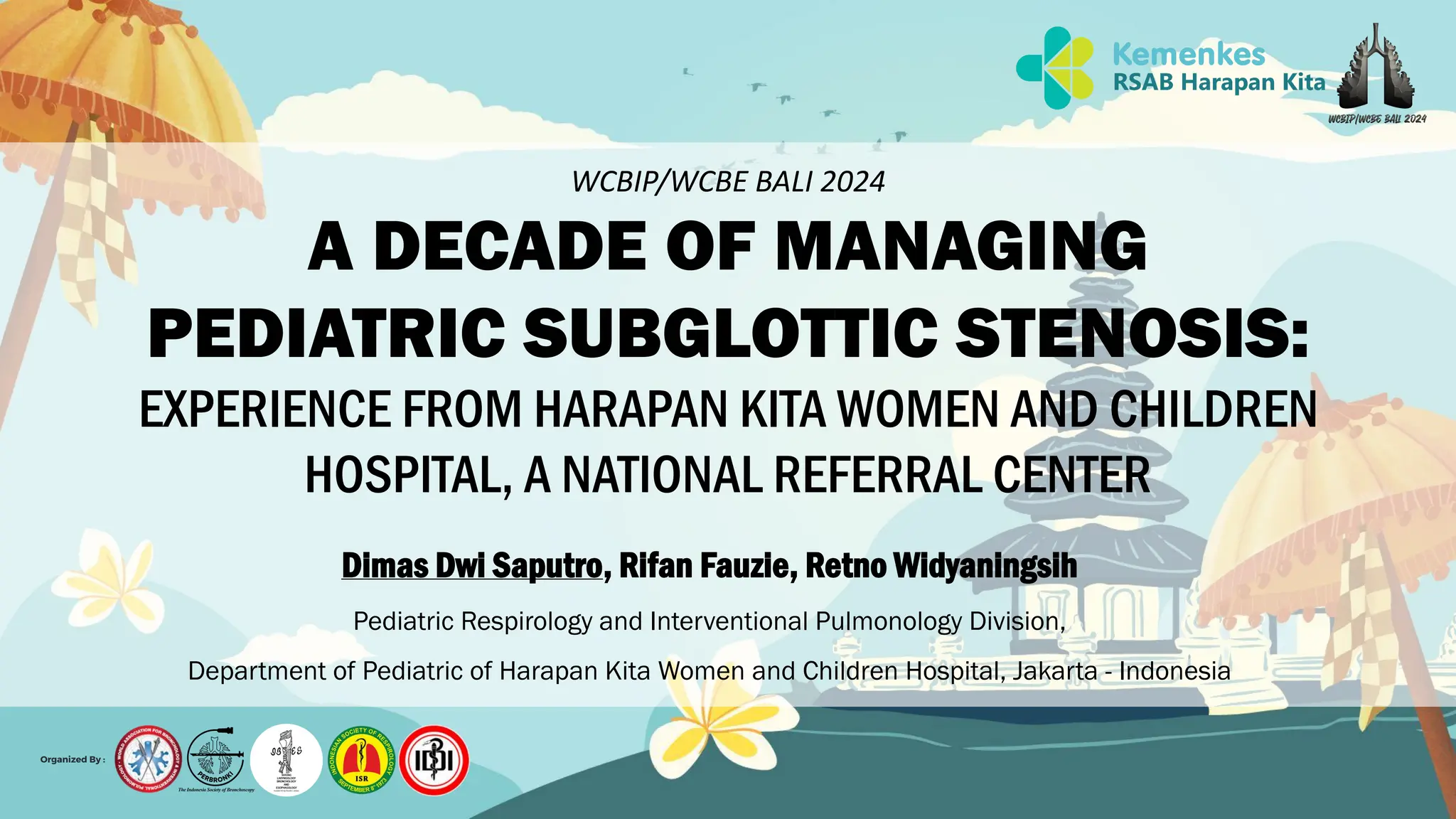 PPT_Oral Presentation_WCBIP2024 BALI PEDIATRIC | PDF | Ear, Nose and Throat Conditions ...