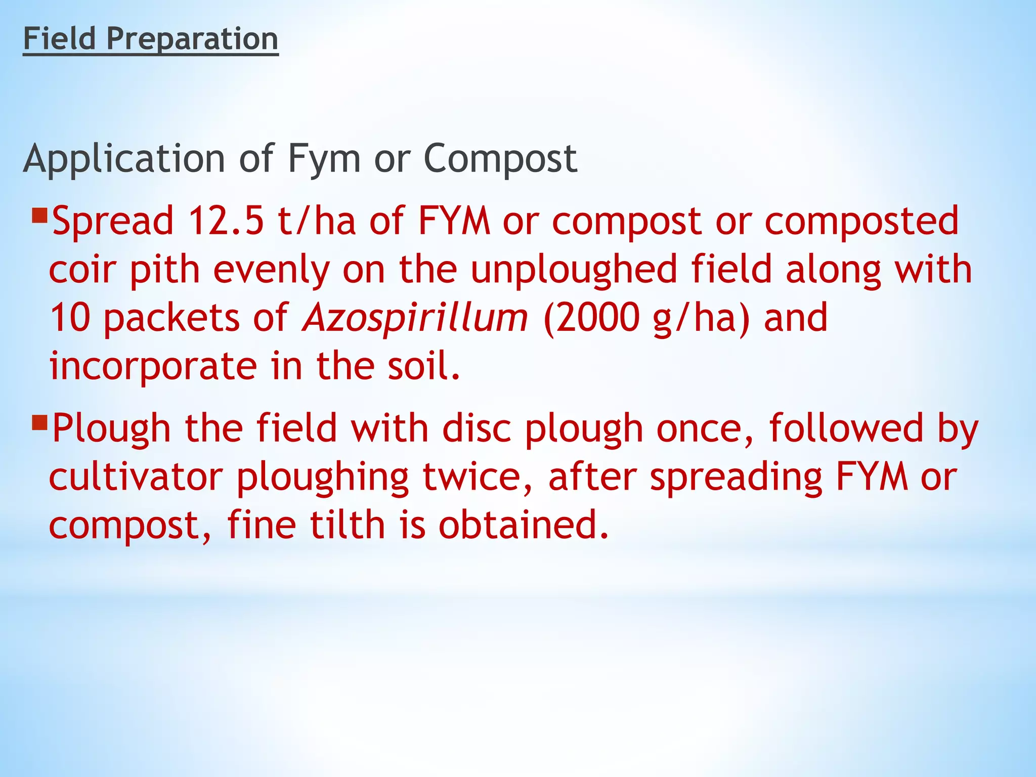 Organic agriculture packages and practices for maize | PPTX