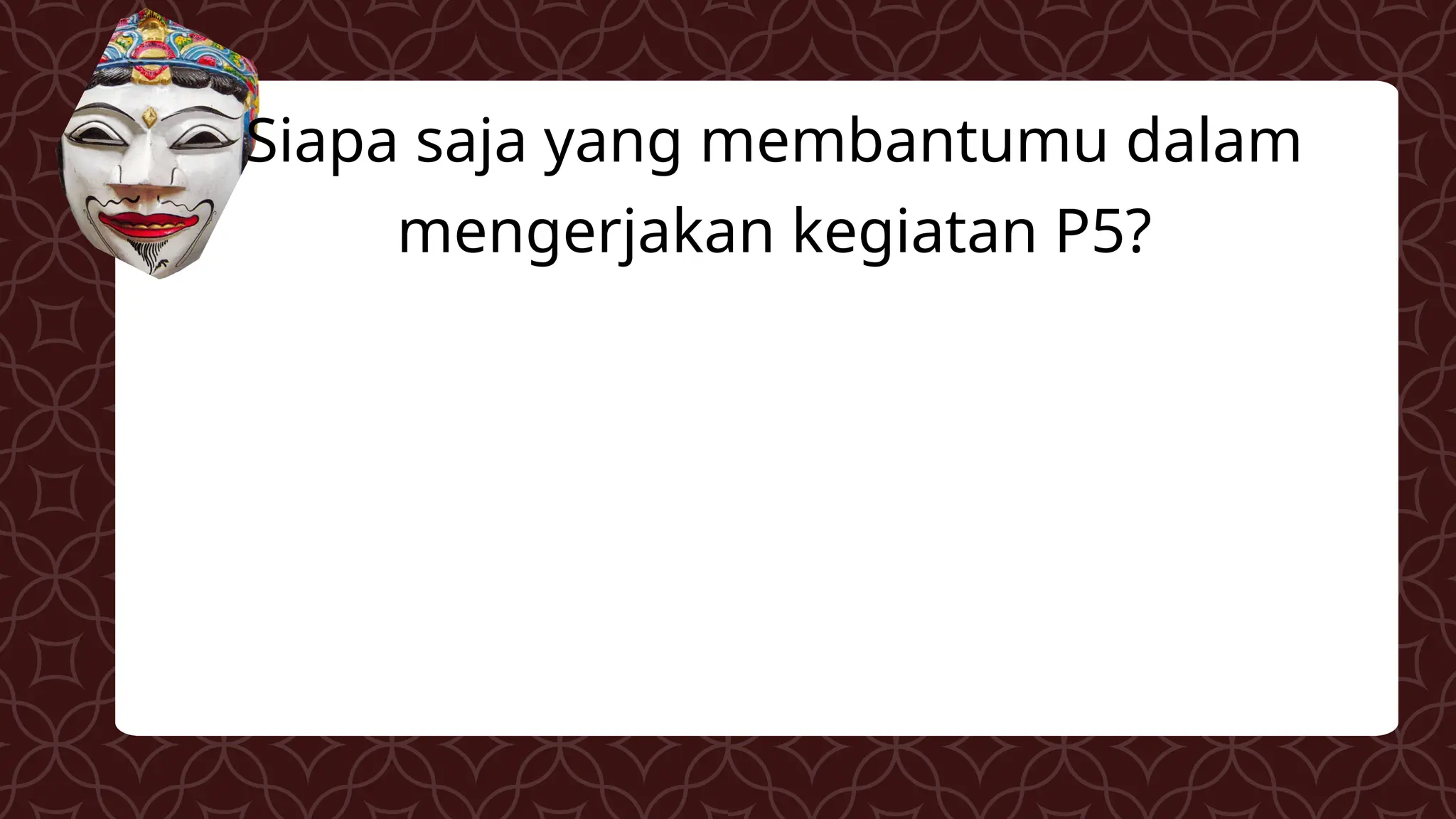 PPT ORIENTASI proyek P5 Tari Topeng Malangan | PPT