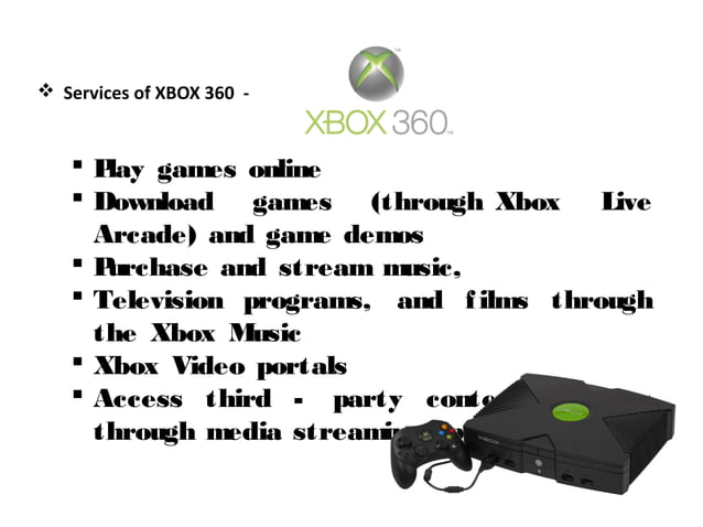 PPT / slide presentation on Xbox | PPT