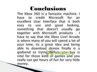 PPT / slide presentation on Xbox | PPT