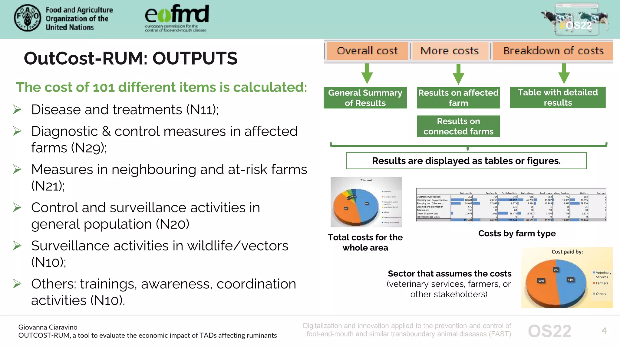 G. Ciaravino - OUTCOST-RUM, a tool to support countries in the ...