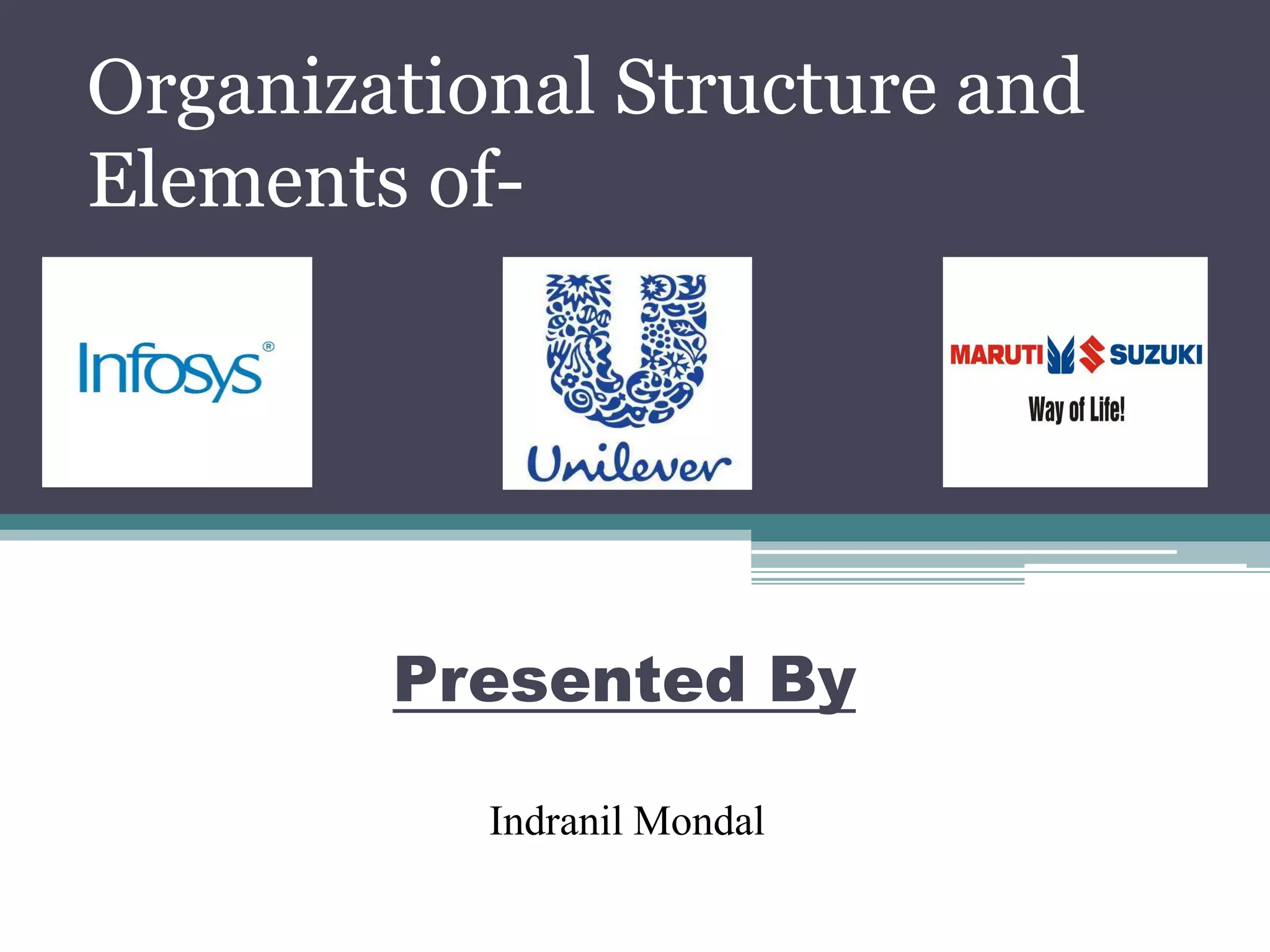 Organisational Structure and Elements of Infosys, HUL and Maruti Suzuki ...