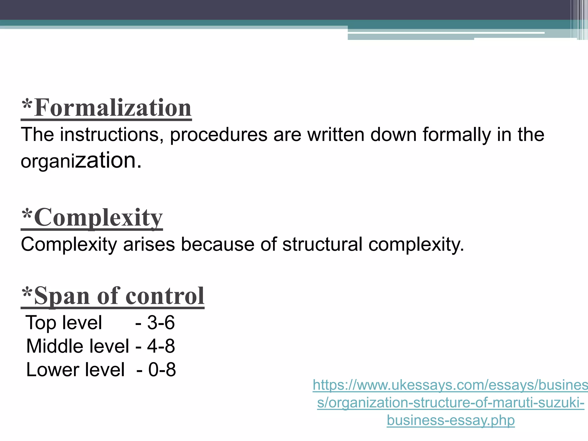 Organisational Structure and Elements of Infosys, HUL and Maruti Suzuki ...