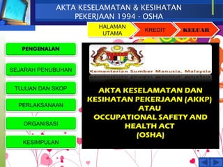 Ppt osha 1994 | PPT