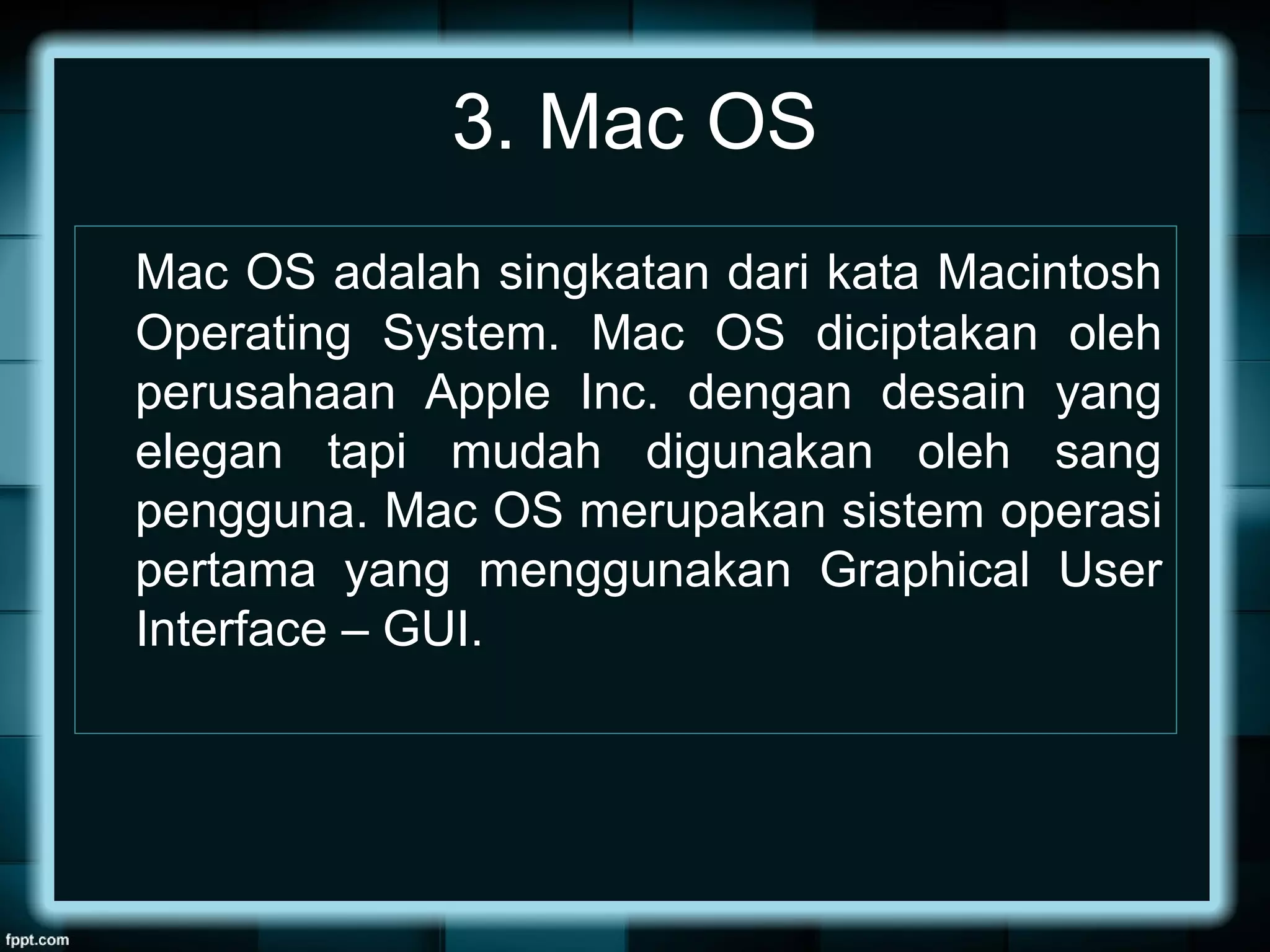 Sistem Operasi Komputer | PPT