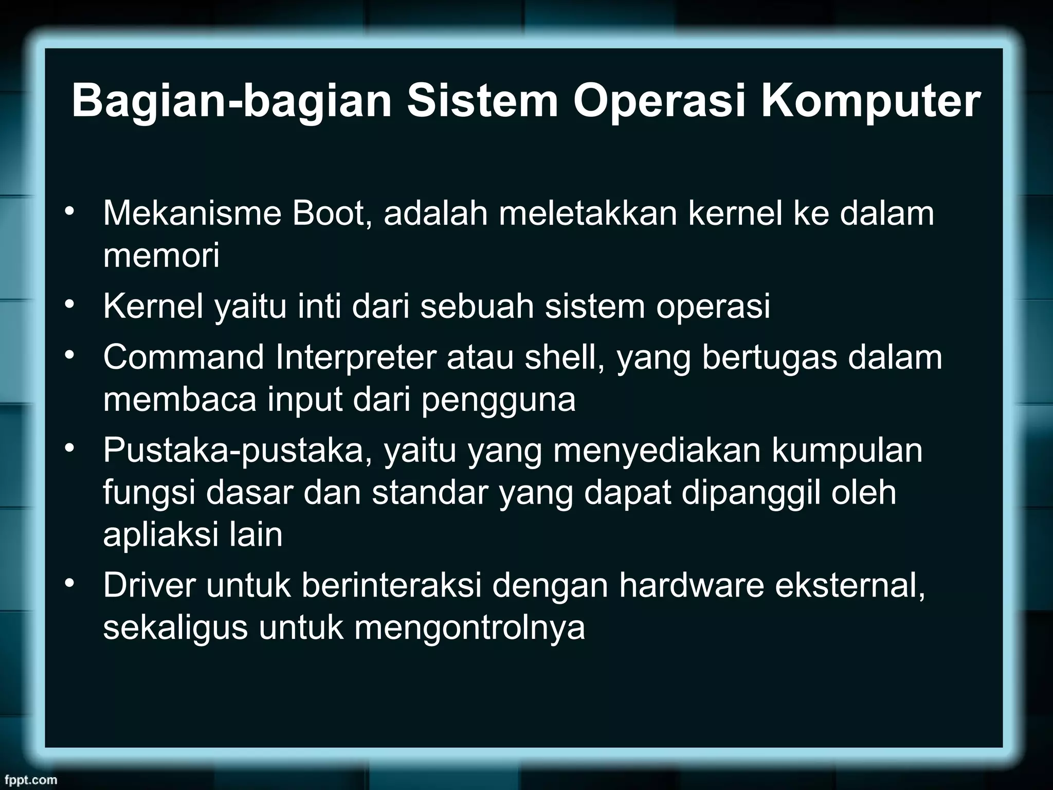 Sistem Operasi Komputer | PPT