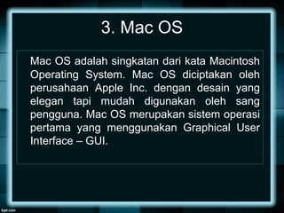 Sistem Operasi Komputer | PPT