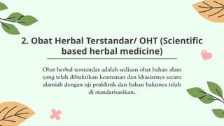 ppt obat tradisonal (Jami, OHT, Fitofarmaka) | PPTX