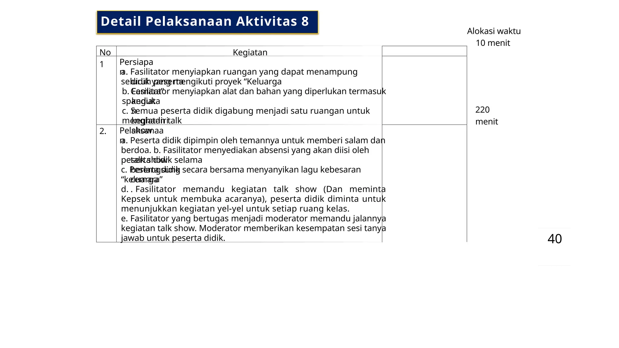 PPT OUTINGCLASS 9 bahan untuk acara perp | PPTX