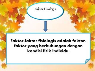 Faktor-faktor dalam belajar | PPTX