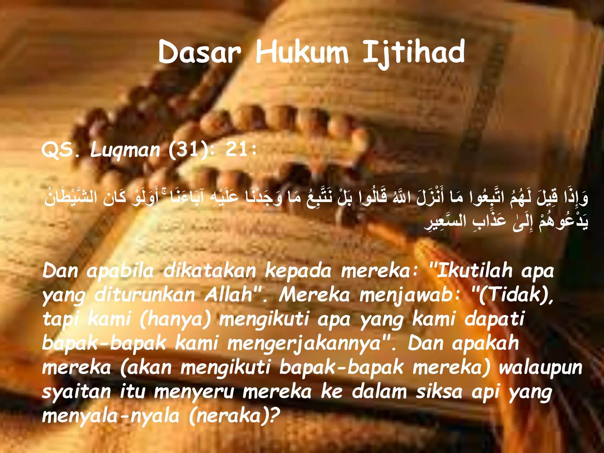 PRESENTASI IJTIHAD | PPTX