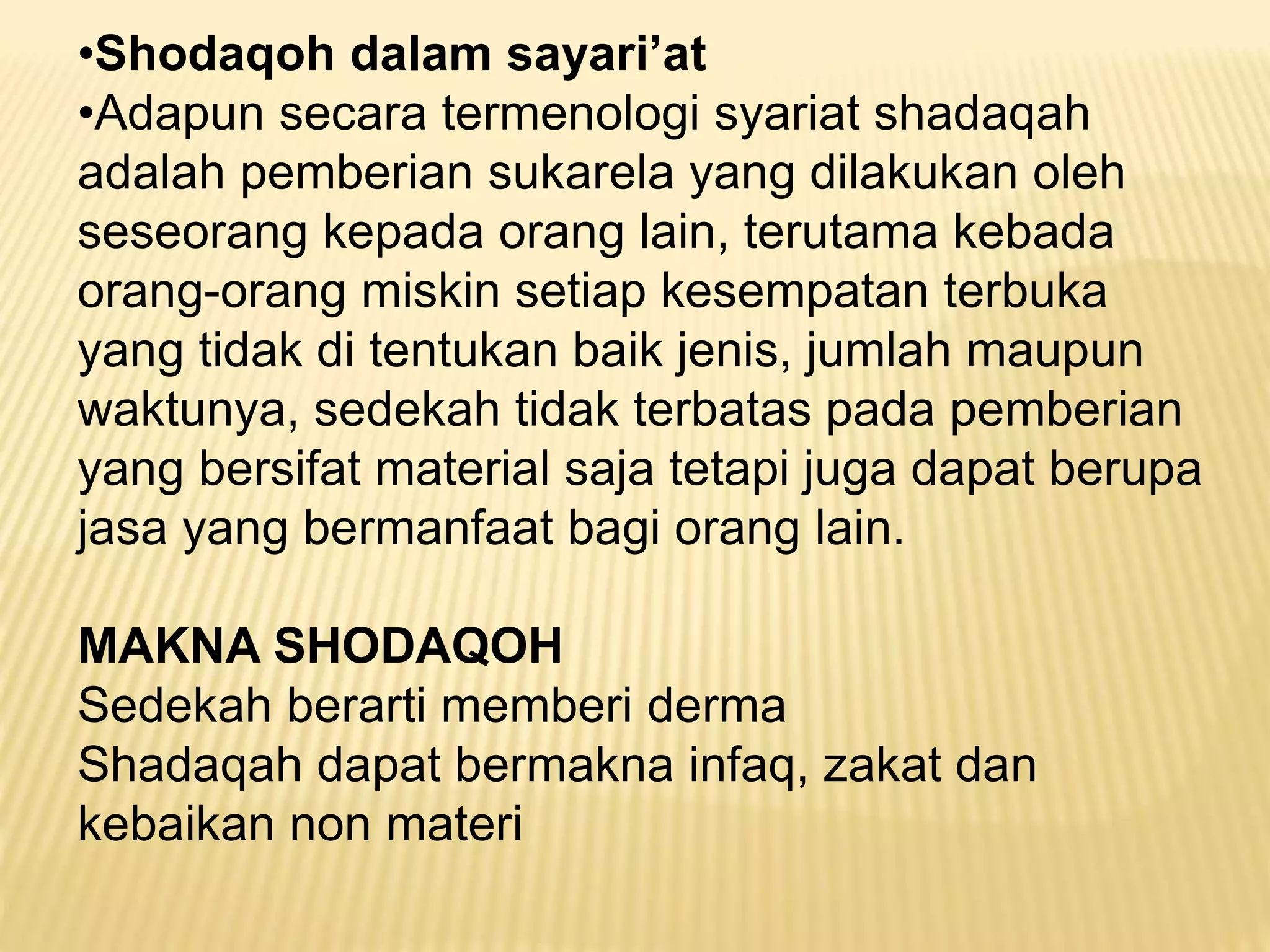 Infaq, Shodaqoh, dan Zakat | PPTX