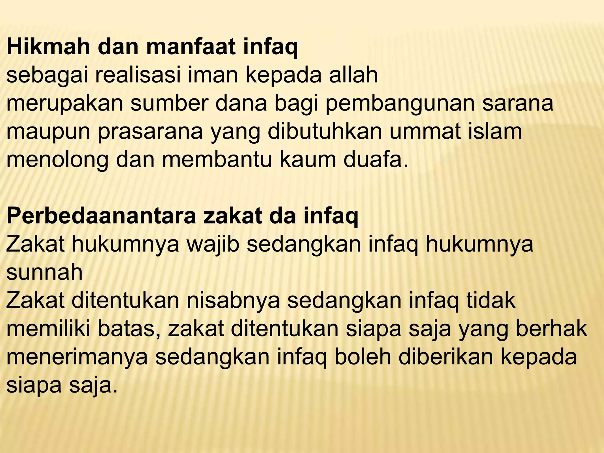 Infaq, Shodaqoh, dan Zakat | PPTX