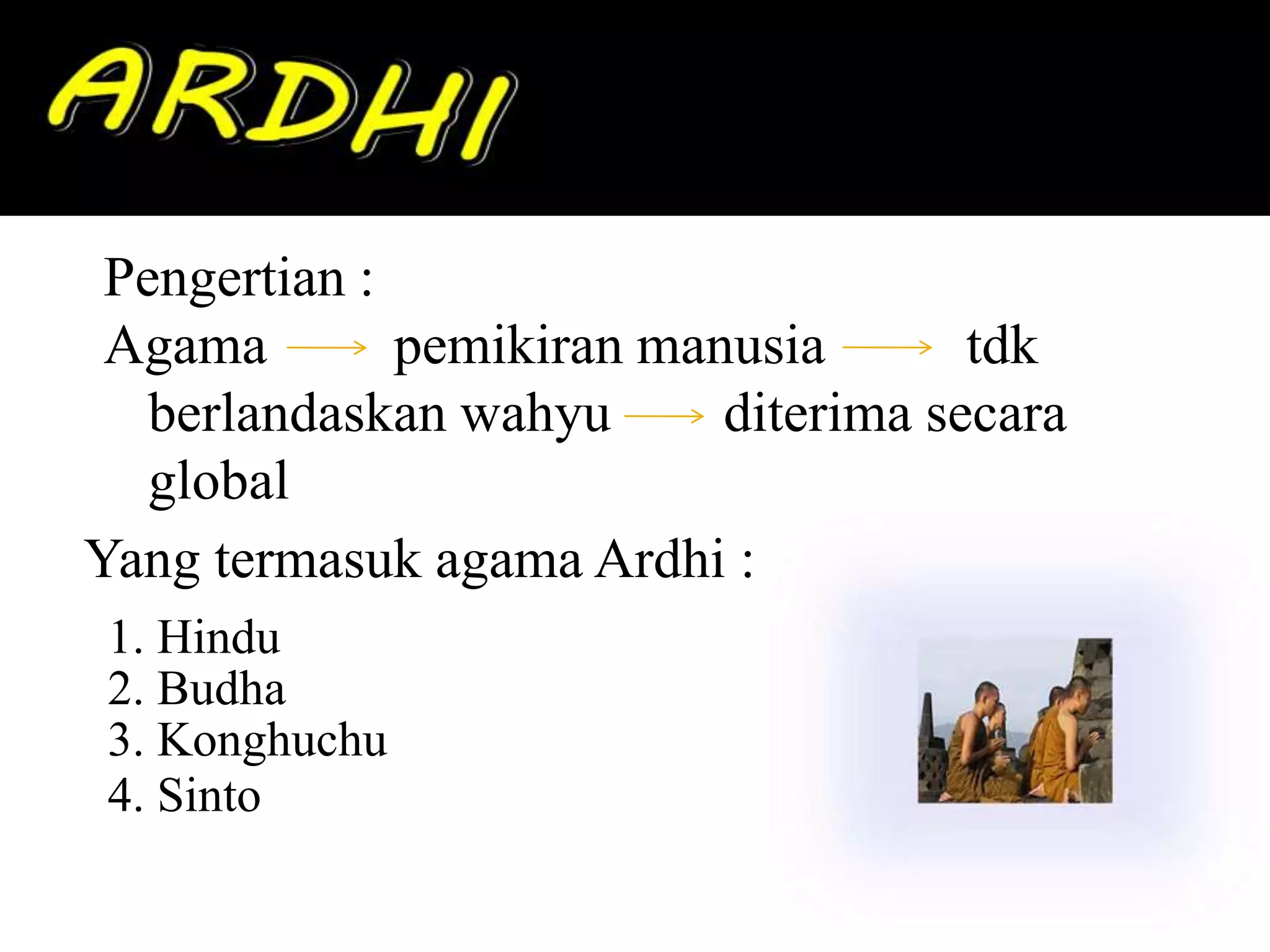 agama ardhi dan agama samawi | PPTX