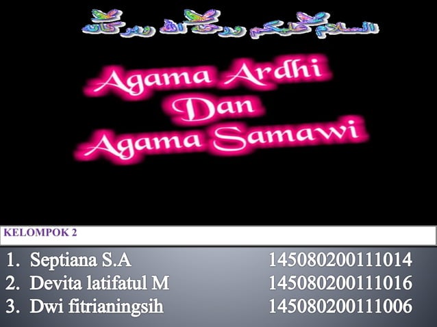 agama ardhi dan agama samawi | PPTX