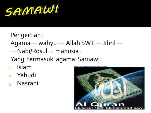 agama ardhi dan agama samawi | PPTX