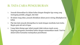 Bab Perawatan Jenazah: penguburan Jenazah (3) | PPTX