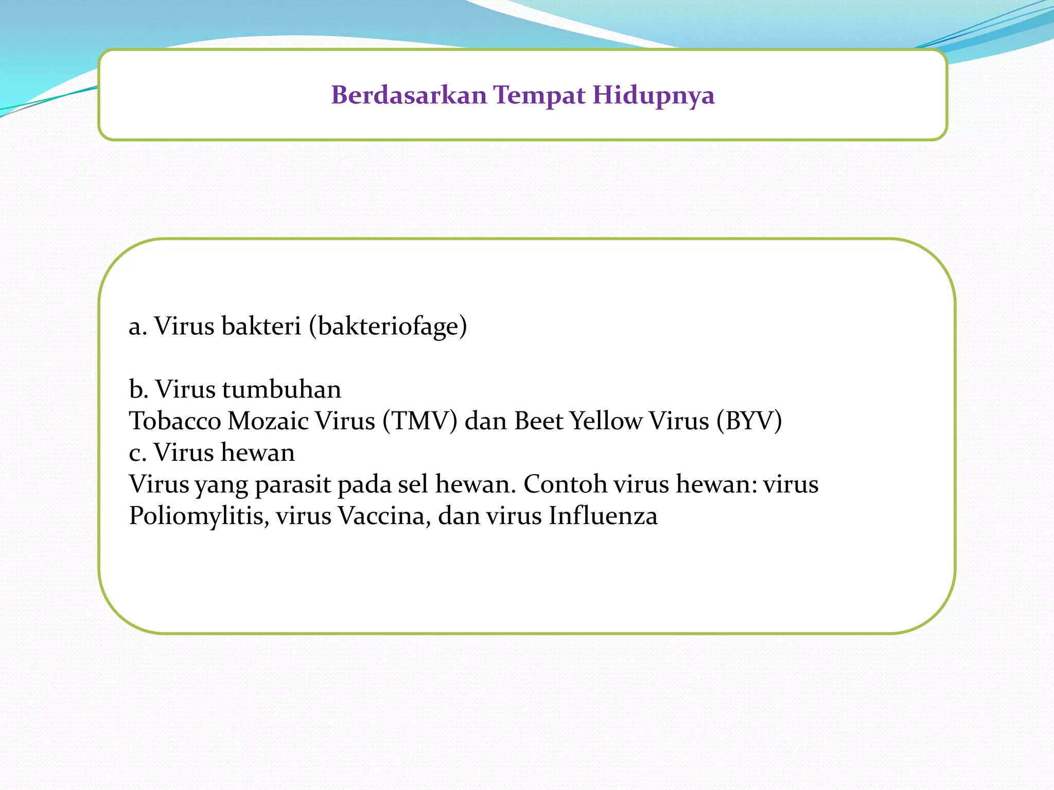 Klasifikasi Virus | PPTX