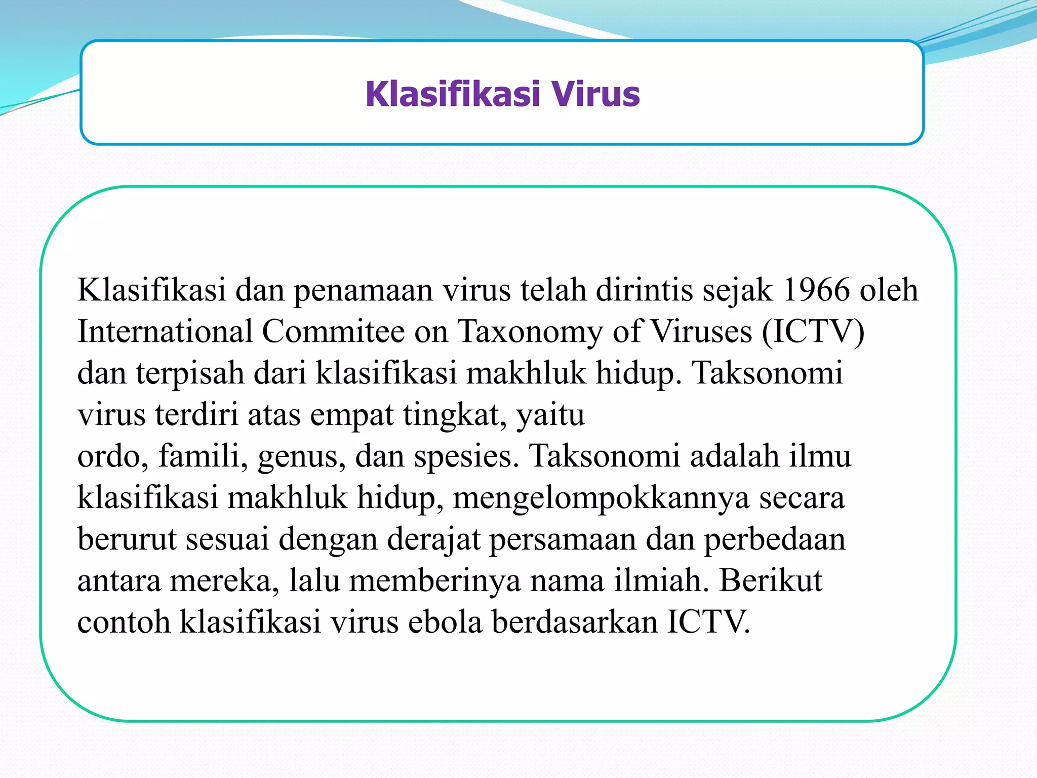 Klasifikasi Virus | PPTX