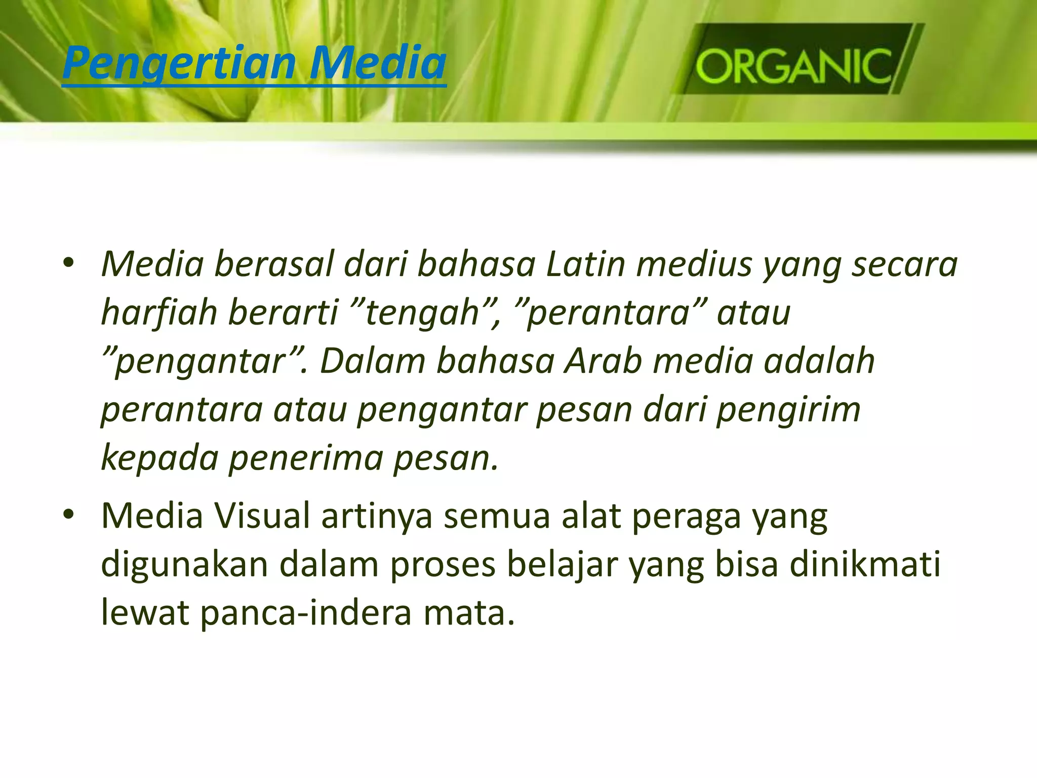 jenis- jenis media penyuluhan pertanian | PPTX