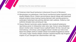 Perbandingan administrasi negara Arab Saudi vs Indonesia | PPTX