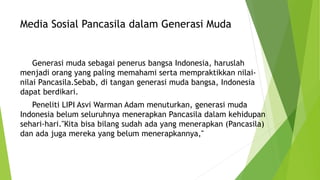 Power Point media sosial dan pancasila | PPTX