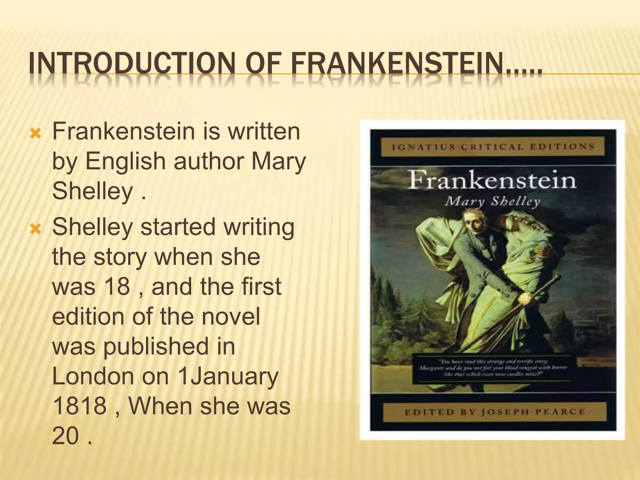 The Passive woman character in Frankenstein | PPTX