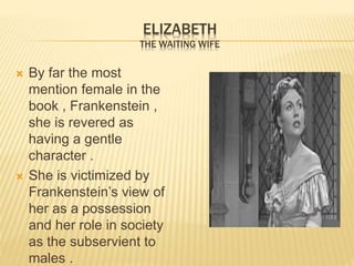 The Passive woman character in Frankenstein | PPTX