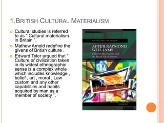 five types of cultural studies | PPTX