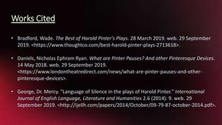 Pinter Pause/Silence | PPTX