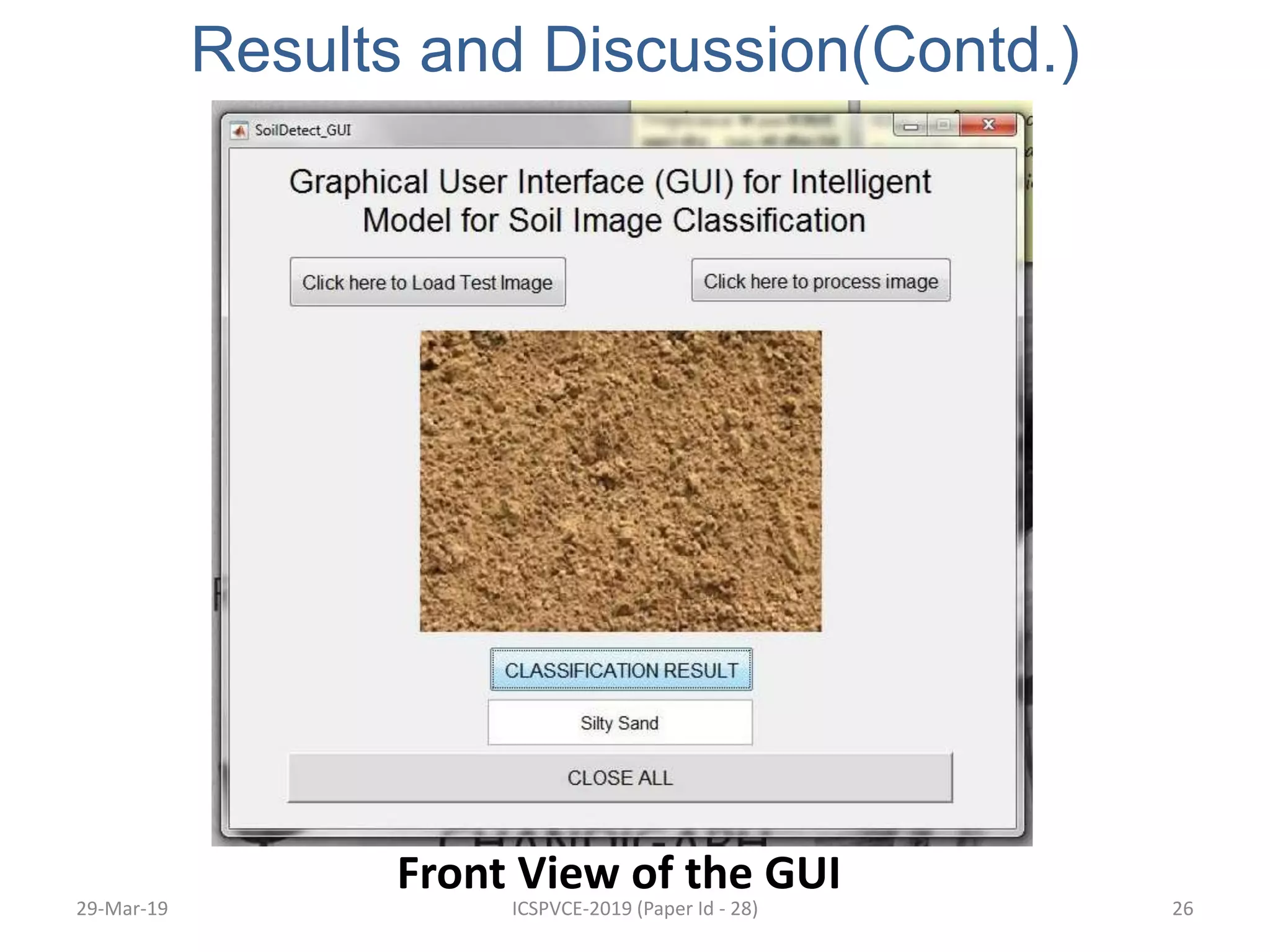 AN INTELLIGENT MACHINE LEARNING MODEL FOR SOIL IMAGE CLASSIFICATION | PPTX