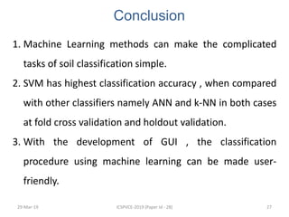 AN INTELLIGENT MACHINE LEARNING MODEL FOR SOIL IMAGE CLASSIFICATION | PPTX