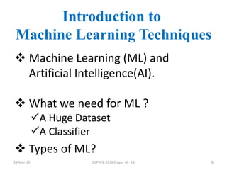 AN INTELLIGENT MACHINE LEARNING MODEL FOR SOIL IMAGE CLASSIFICATION | PPTX