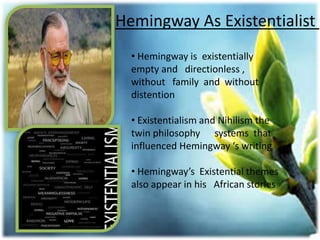 Existentialism in the "Old man and the Sea" | PPTX