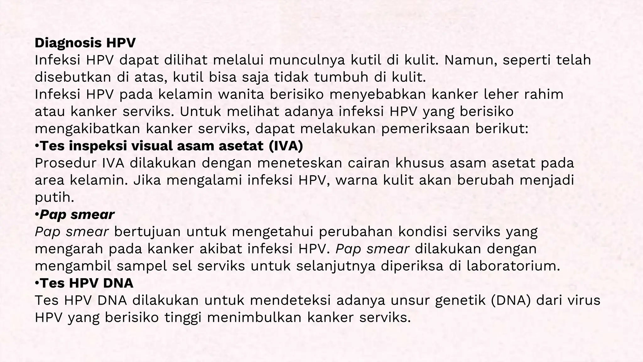 PPT Papilloma Penyebabnya adalah human papillomavirus (HPV) | PPTX