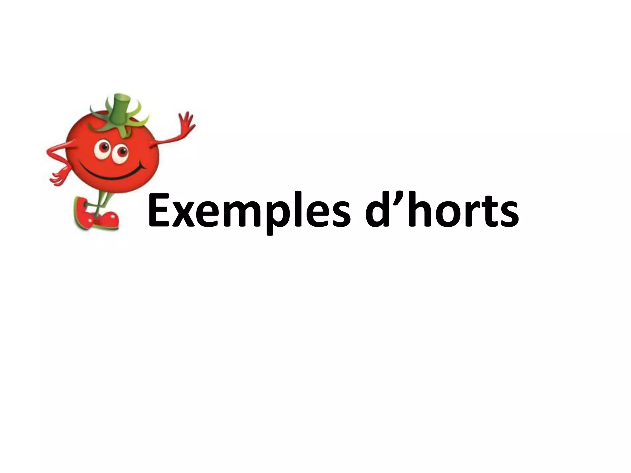 Power point projecte hort. Presentació | PPTX