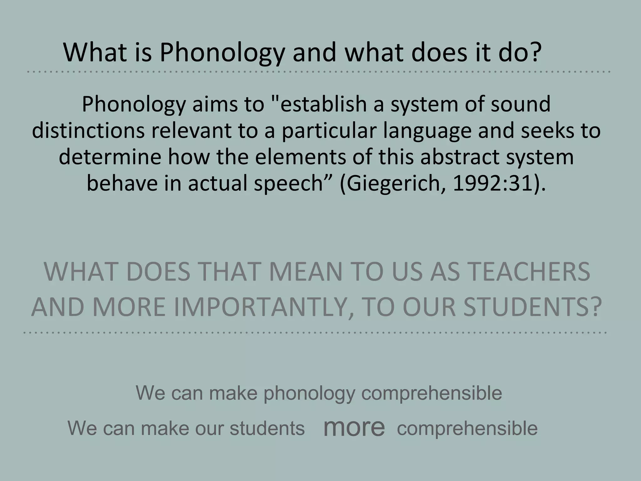 Improving Adult Learners' Pronunciation | PPT
