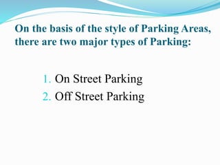 vehicle parking | PPTX