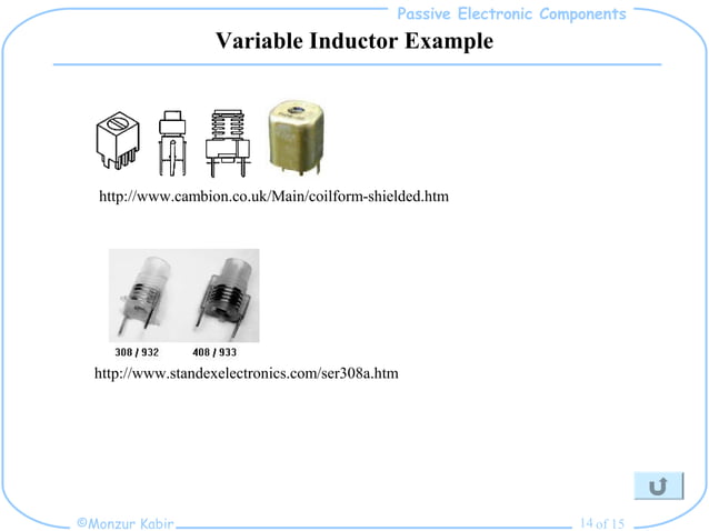 Ppt part 6 passive component | PPT