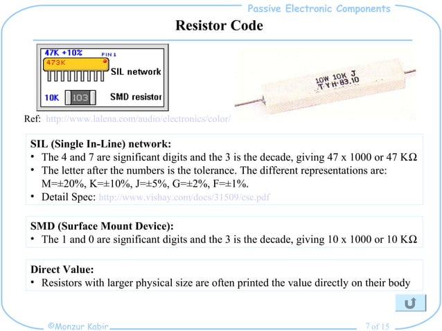 Ppt part 6 passive component | PPT